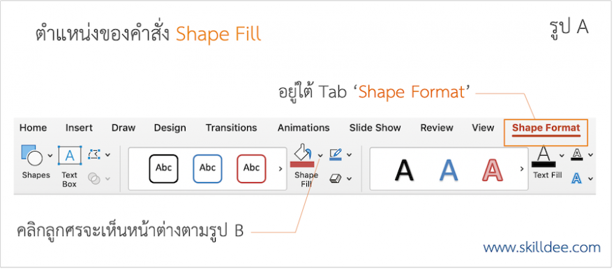 การใช้คำสั่ง Shape Fill สร้างรูปสวยๆ – Skill ดี
